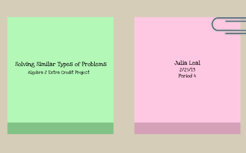 Algebra 2 Extra Credit Project by Julia Leal on Prezi