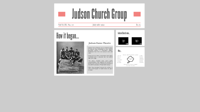 Judson Church Group by Alice Marshall on Prezi