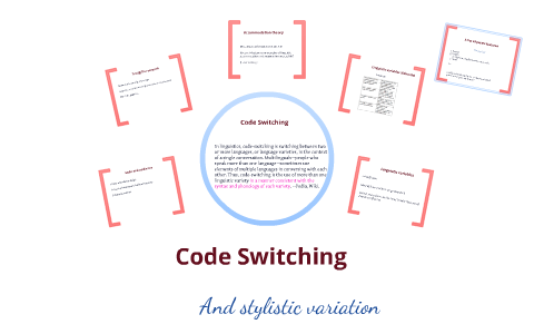 Style shifting and code switching by Mark Crane on Prezi