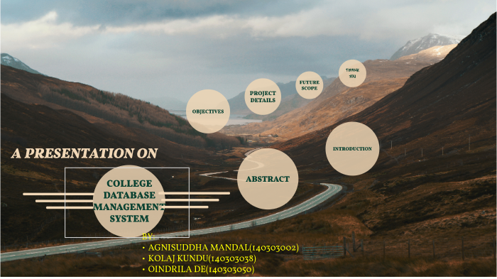 College Database Management System by Agnisuddha Mandal on Prezi