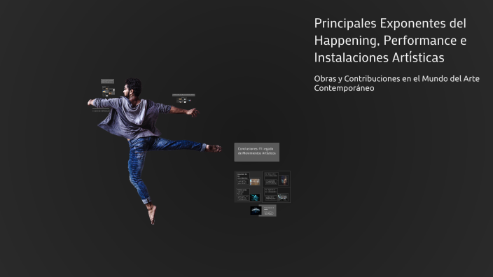 Principales Exponentes del Happening, Performance e Instalaciones ...