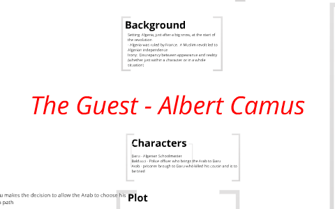 The Guest - Albert Camus by Alex Jones on Prezi