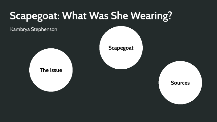 Modern Scapegoat by Kami Stephenson on Prezi