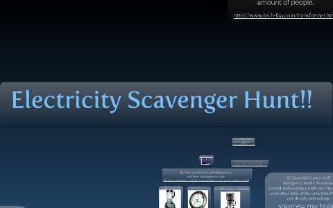 Electricity Scavenger Hunt by Jordan Hargis on Prezi