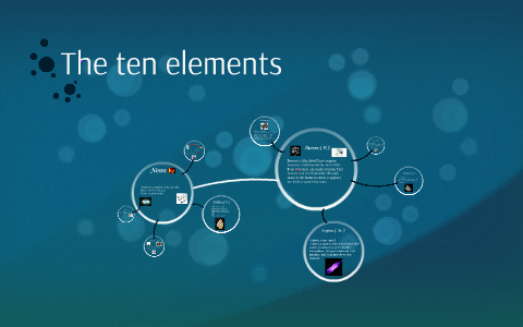 The ten elements by shivani govender on Prezi