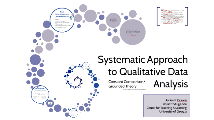 Systematic Approach to Qualitative Data Analysis by Denise Domizi on Prezi