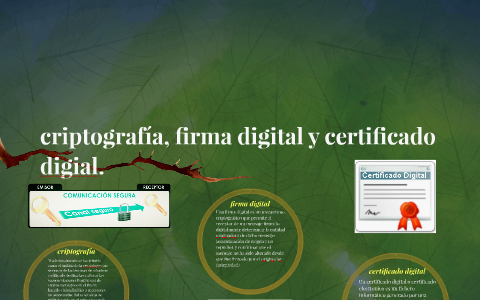 criptografia, firma digital y certificado digital. by jose tuchan on Prezi