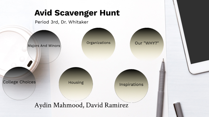 AVID Scavenger Hunt by David Ramirez on Prezi