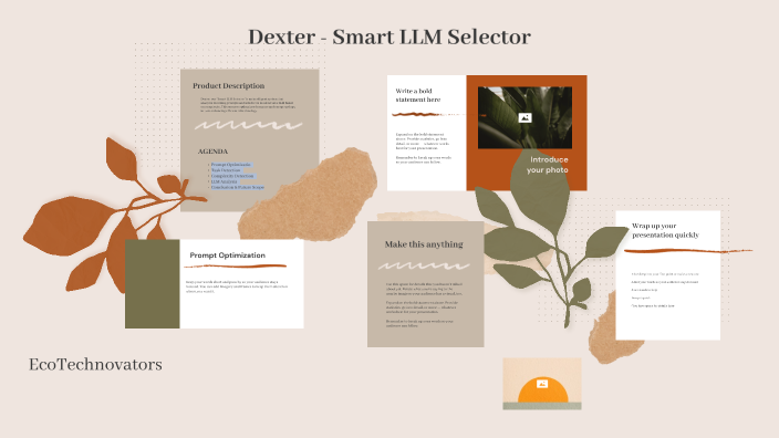 Smart LLM Selector by Sharan Shyamsundar on Prezi