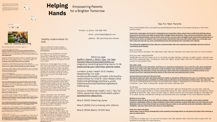 Helping Hands by riley neufeld on Prezi