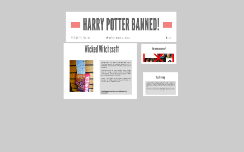 HARRY POTTER BANNED! by on Prezi