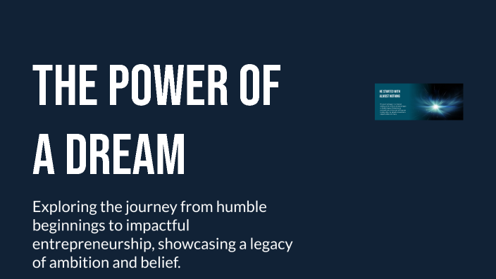The Power of a Dream by Faheem Ahamed M S on Prezi