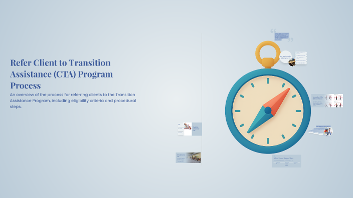 Refer Client to Transition Assistance (CTA) Program Process by Beldy N ...