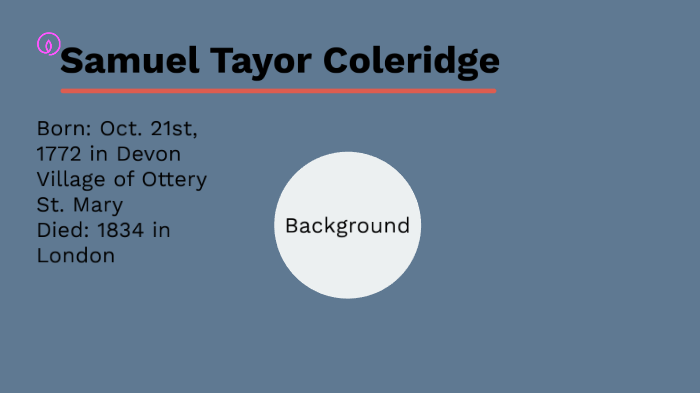 Samuel Taylor Coleridge by Anna Grose on Prezi