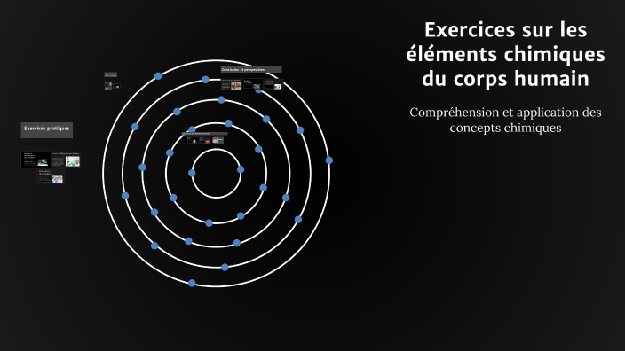 Exercices sur les éléments chimiques du corps humain by Anouchka PICARD ...