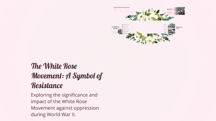 The White Rose Movement: A Symbol of Resistance by alessandro orobello ...