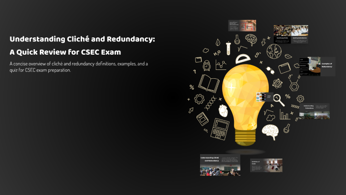 Understanding Cliché and Redundancy: A Quick Review for CSEC Exam by ...