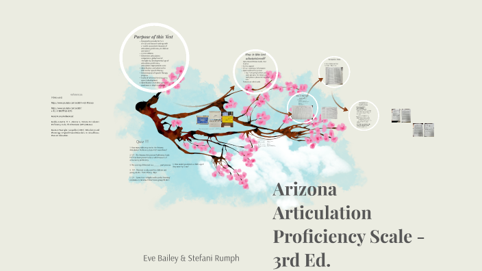 Arizona Articulation Proficiency Scale - 3rd Edition by Eve Bailey on Prezi