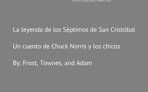 Spanish Legend Adam, Townes, and Frost by Townes West on Prezi