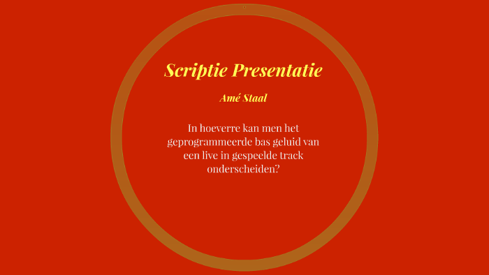 Scriptie Presentatie by Amé Staal on Prezi