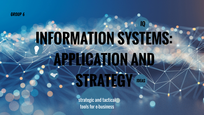INFORMATION SYSTEMS: APPLICATION AND STRATEGY by Kenet Joy Y. Sanchez ...
