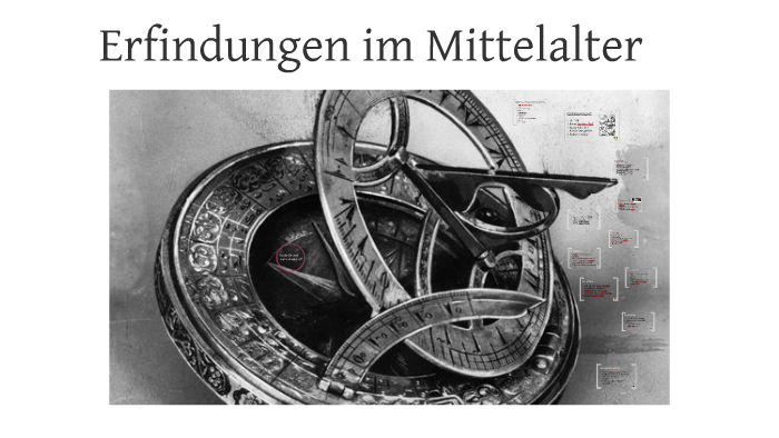 Erfindung Im Mittelalter