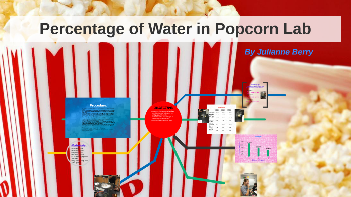 Percentage of Water in Popcorn Lab by Julianne Berry