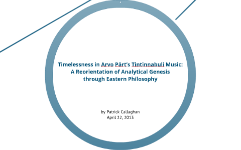 Timelessness in Arvo Part's Tintinnabuli Music by Patrick Callaghan on ...