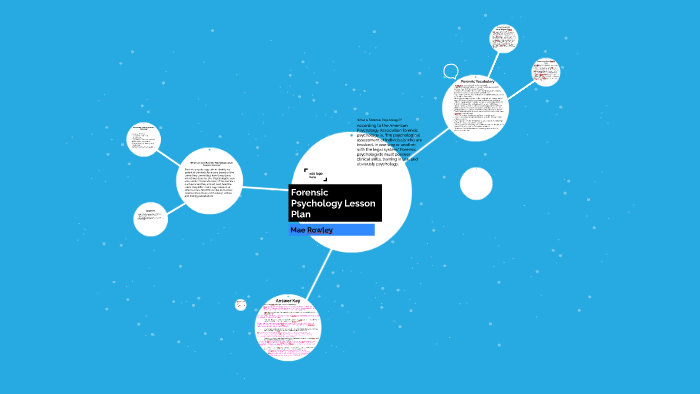 Forensic Psychology Lesson Plan by mae rowley on Prezi