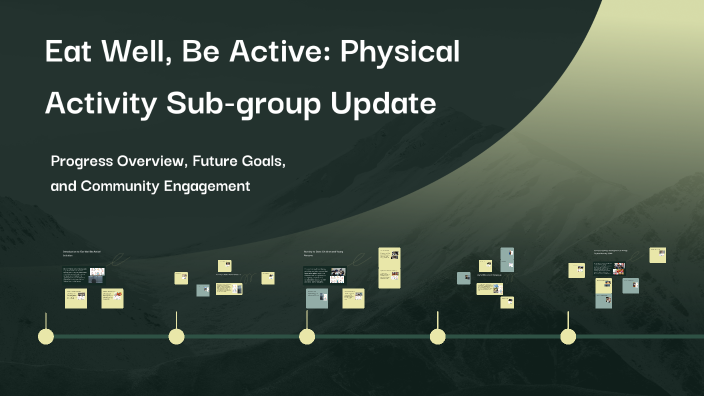Eat Well Be Active: Physical Activity Sub-group Update by Jack Davies ...