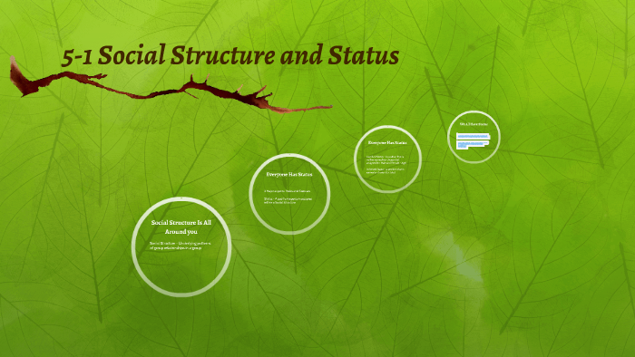 5-1 Social Structure and Status by robert weiss on Prezi