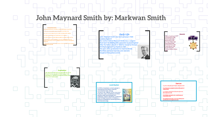 John Maynard Smith by markwan smith on Prezi