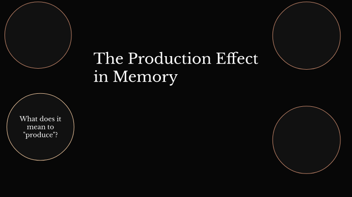 The Production Effect in memory by E. Villanueva on Prezi