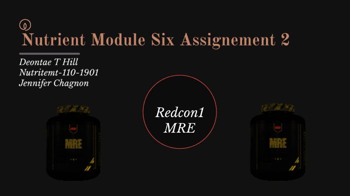 Nutrition Module 6 Assignment 2 by Deontae Hill on Prezi