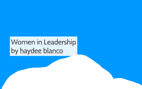 Public Leadership by Haydee Blanco
