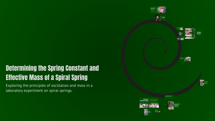 Determining the Spring Constant and Effective Mass of a Spiral Spring ...