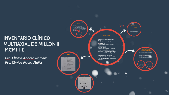 INVENTARIO CLÍNICO MULTIAXIAL DE MILLON III (MCMI-III) by paola mejia ...