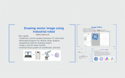 Drawing vector image using industrial robot by Lab Mar