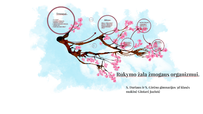 Rūkymo žala žmogaus organizmui by Gintarė Jociutė on Prezi