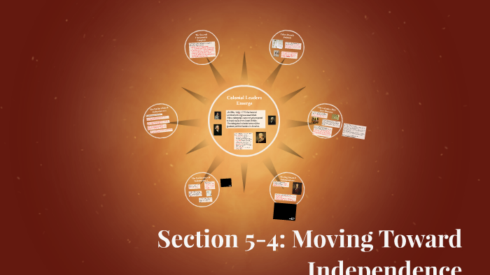 Section 5-4: Moving Toward Independence by Steve Hartnett on Prezi