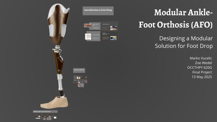 Modular Ankle-Foot Orthosis (AFO) by Zoe Wedel on Prezi