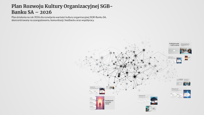 Plan Rozwoju Kultury Organizacyjnej SGB-Banku SA – 2026 by Bartosz ...