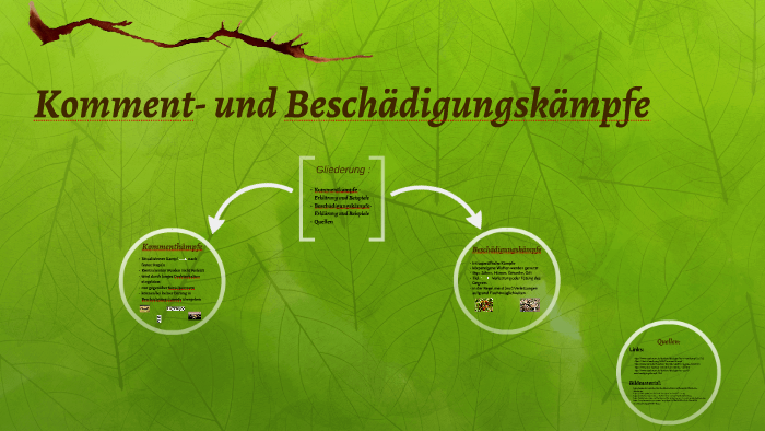 Komment- und Beschädigungskämpfe by Stefanie Schiller on Prezi