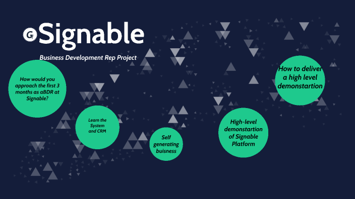 Signable Business Development Rep Project by Christopher Scott on Prezi