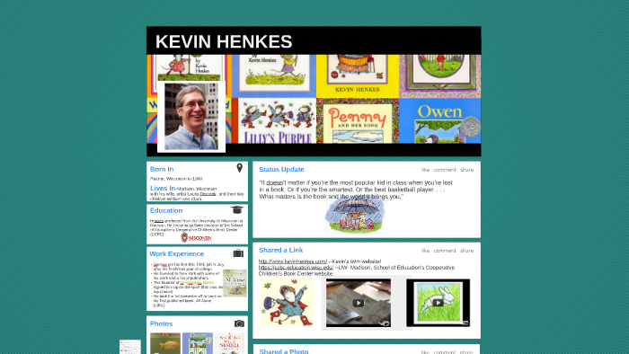 KEVIN HENKES by Jessica Carrasco on Prezi