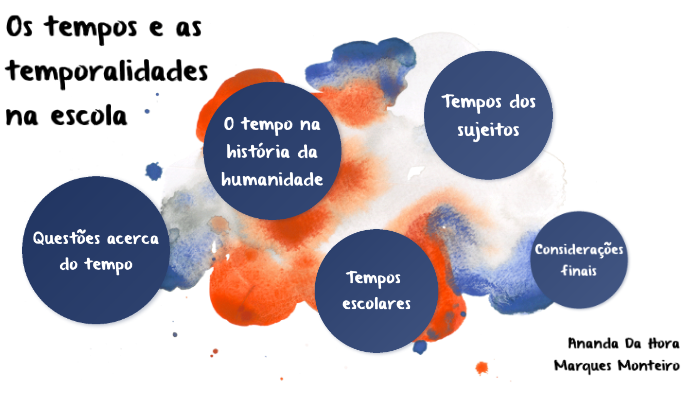 Os tempos e as temporalidades na escola by Ananda Da Hora Marques ...