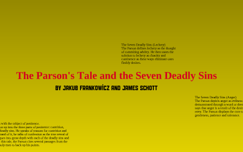 The Parson's Tale and The Seven Deadly Sins by Jakub Frankowicz on Prezi