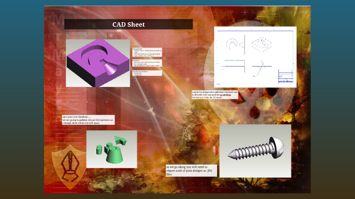 Year 9 CAD Sheet by Mark Maycock on Prezi