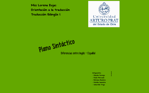 Plano Sintáctico by Nati Saavedra Pinochet on Prezi