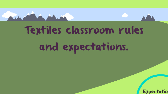 Textiles classroom rules and expectations by susan streeter on Prezi